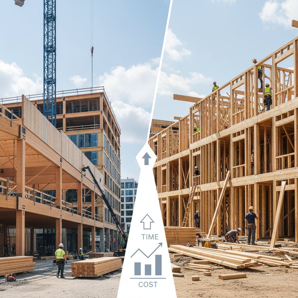 Mass Timber vs Traditional Framing: Halve Labor Time and Costs ...